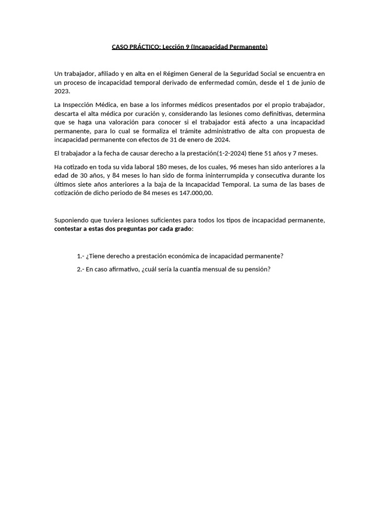 Caso Prã Ctico | PDF