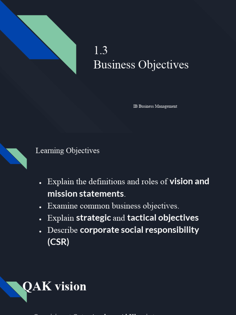 Business Objectives and CSR Explained | PDF | Corporate Social ...