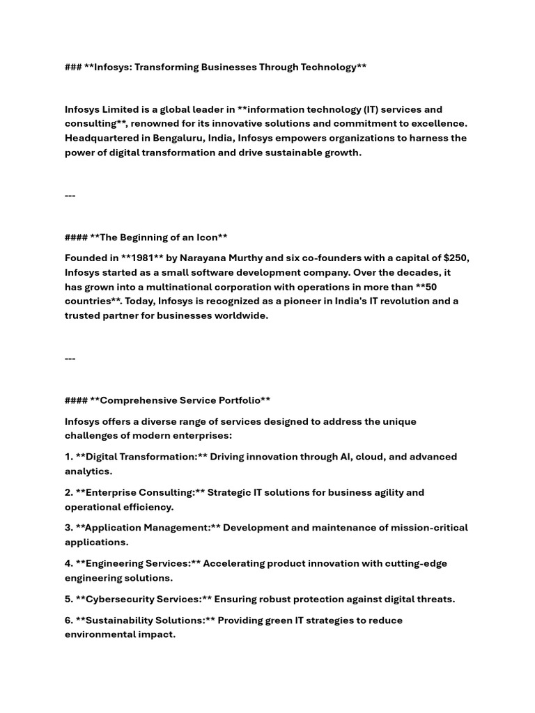 Infosys True Value | PDF | Corporate Social Responsibility | Natural ...