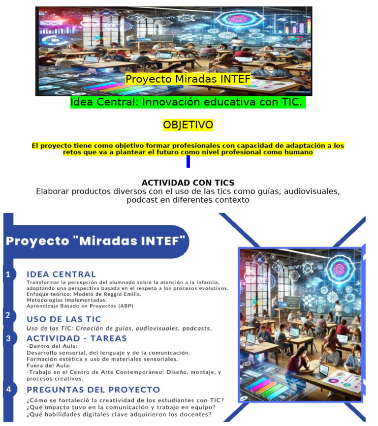 Proyecto Miradas INTEF | PDF