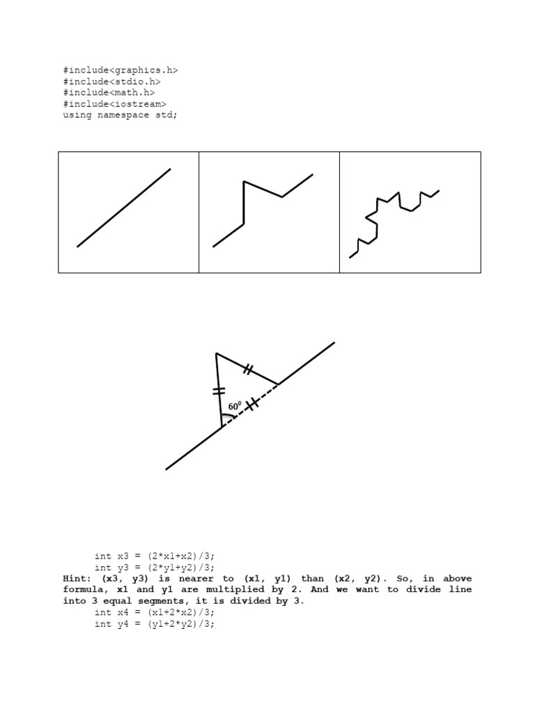 Koch and Snowflake Curves | PDF | Geometry | Euclidean Geometry