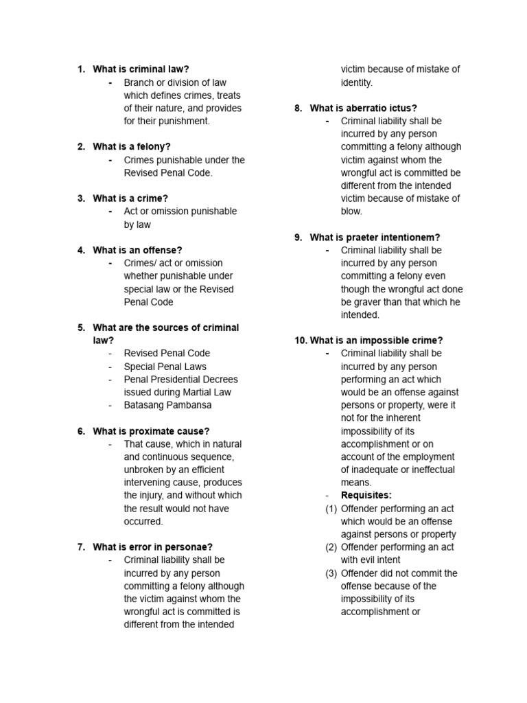 Oral Exam Questions | PDF | Crimes | Crime & Violence