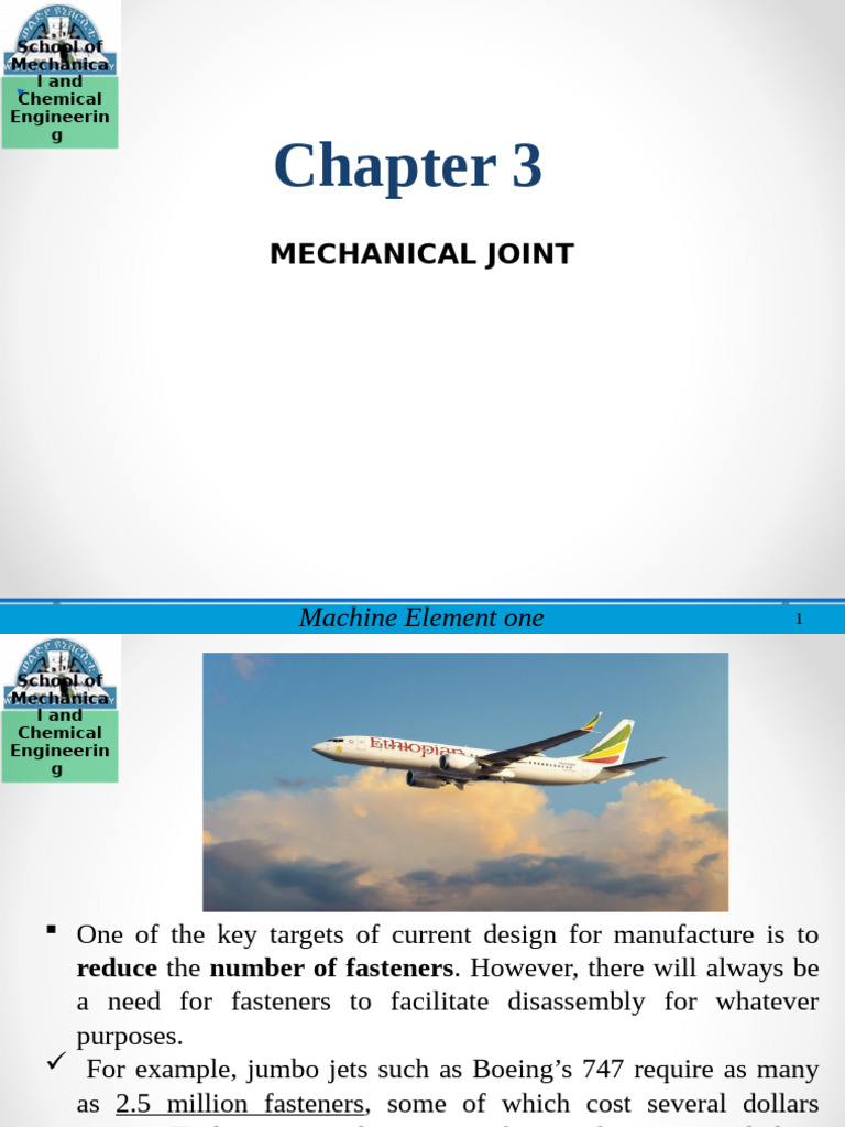 Ak Machine Element Ch3 - Slides CC | PDF | Screw | Machines