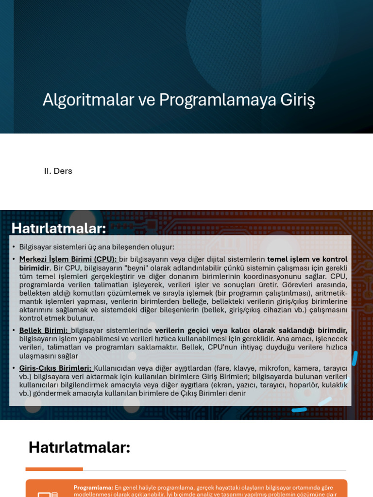 Algoritma 2. Hafta | PDF