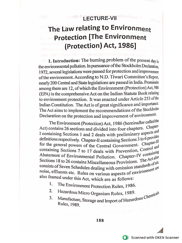 Environment Protection Act 1986 | PDF