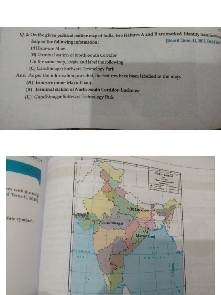 class 10 Map Questions S.st | PDF