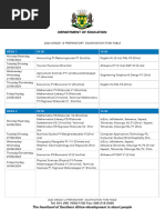 LP-June-Exam-Grade-12-Timetable-2025 | PDF