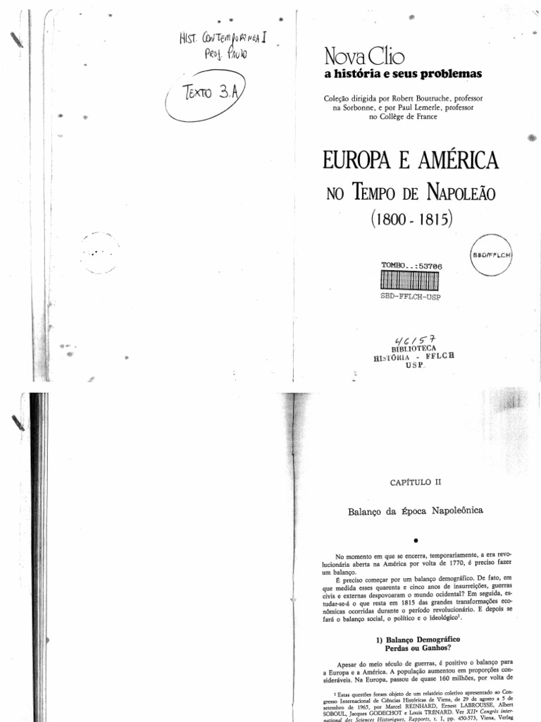 3a - Cap - II - Balanço de Época Napoleônica (18 CPS) | PDF