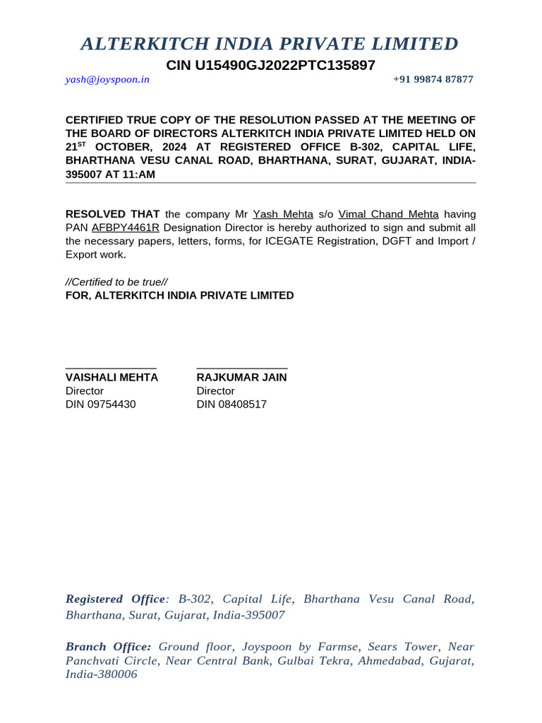 Master Format - Resolution ICEGATE | PDF