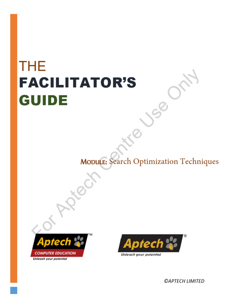 Search Optimization Techniques - Trainer Guide | PDF | Search Engine ...