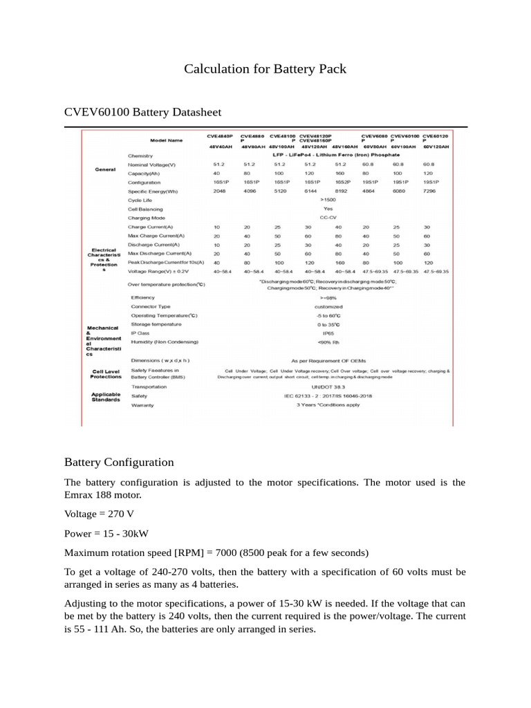 Battery Pack Configuration Guide | PDF | Technology & Engineering