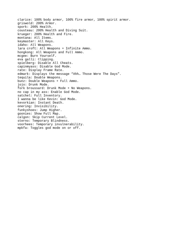 Cheat Codes for Gamers | PDF