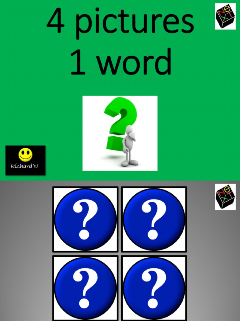 4 Pictures 1 Word Game | PDF