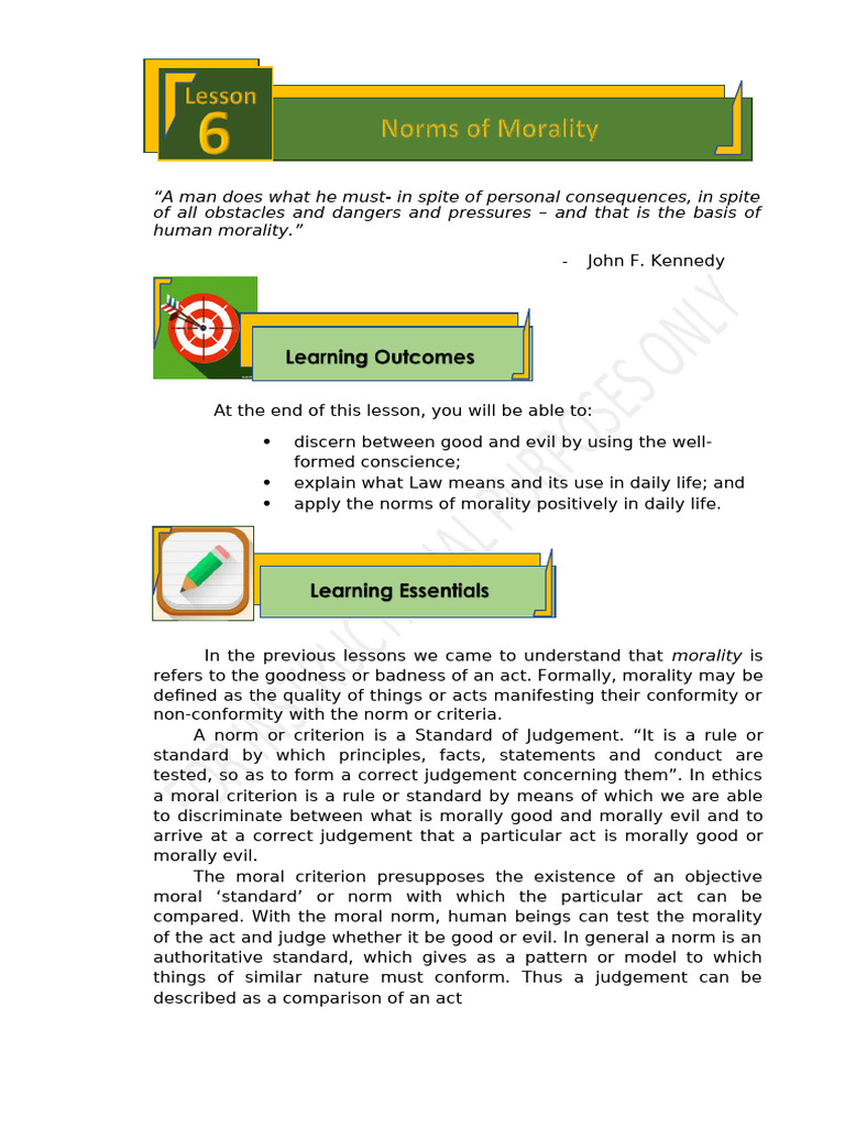 Reading 6 | PDF | Conscience | Morality