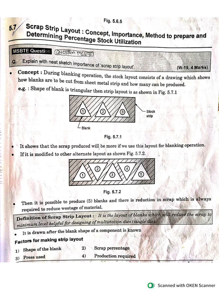 Practical Number 14-Prepare Strip Layout of Simple Component. | PDF