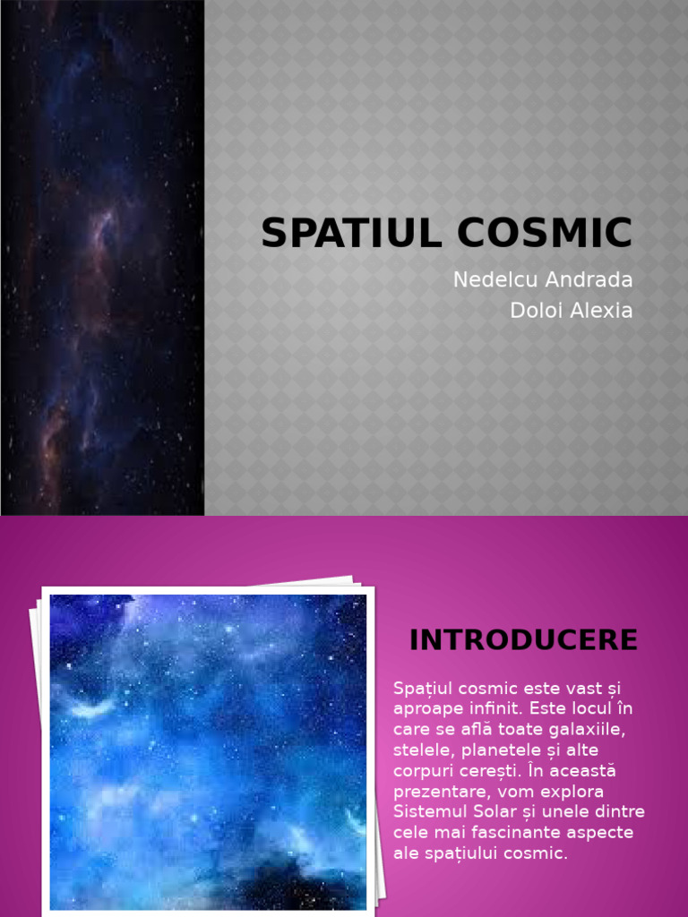 Spatiul Cosmic | PDF