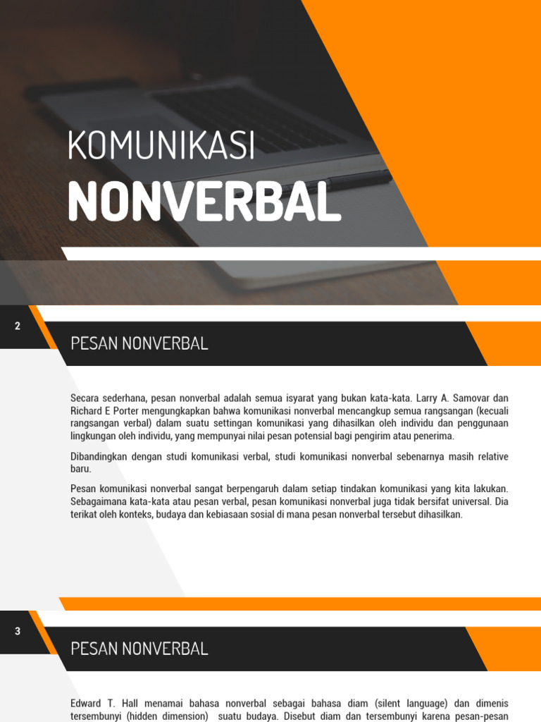 Materi Pengayaan Komunikasi Non-Verbal | PDF
