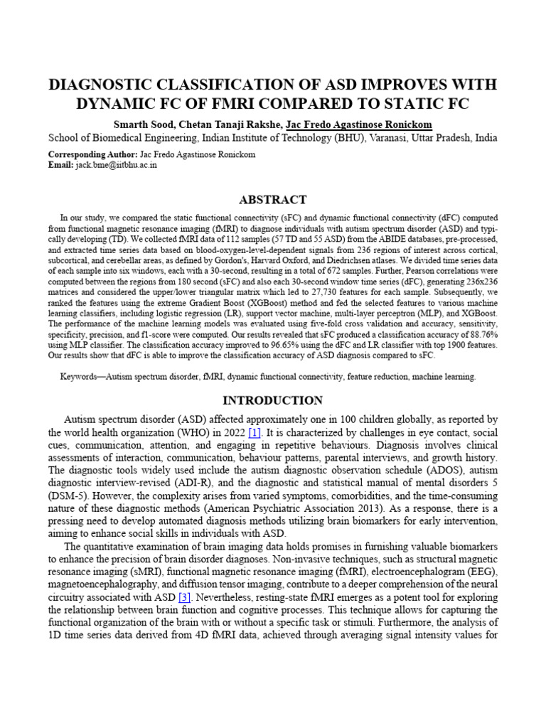 Smarth_RMBS | PDF | Autism Spectrum | Machine Learning