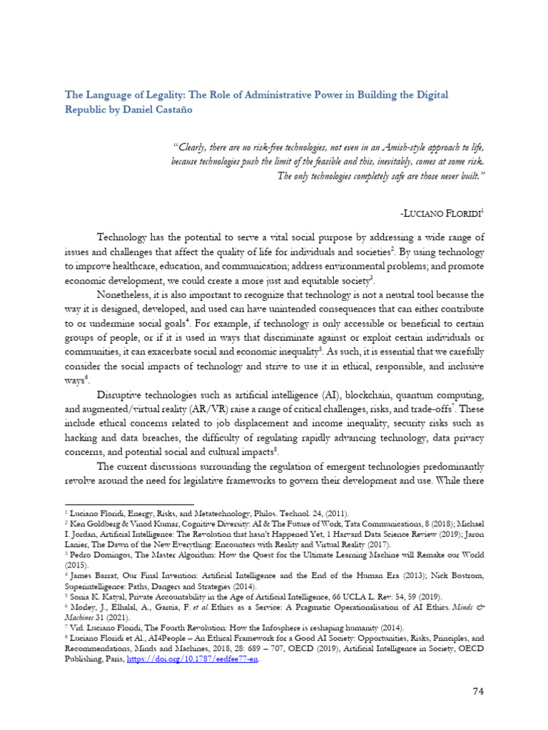 Daniel Castano - The Language of Legality & The Digital Republic ...