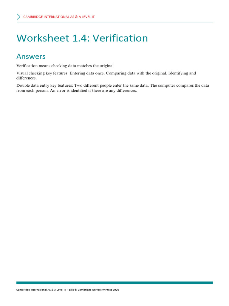 IT Worksheet Answers AS - A Level | PDF | Phishing | Computing