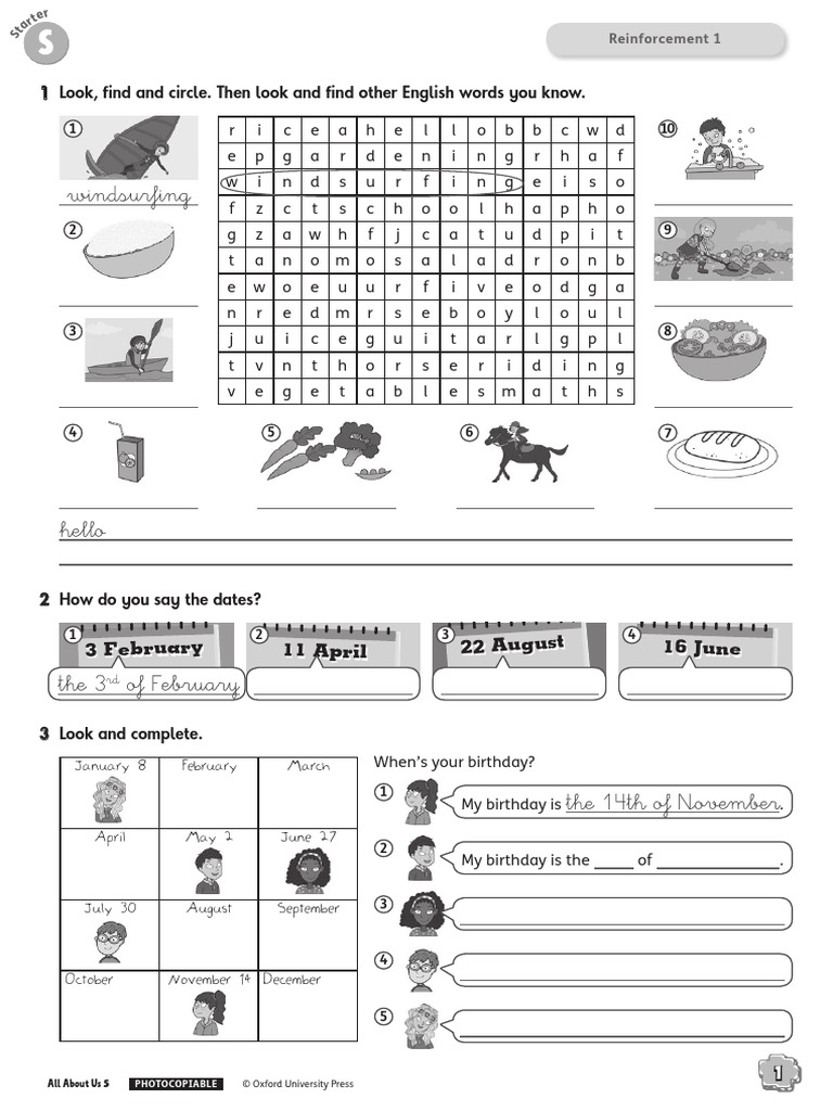 AAU 5 Reinforcement and Extension Sheets | PDF | Lion | Tiger