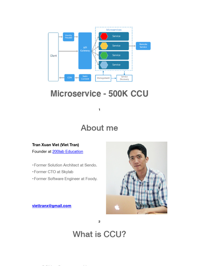 Microservice - 500k CCU | PDF | Computing | Computer Science