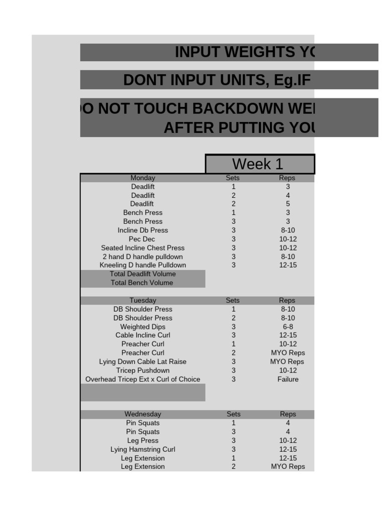 Angus Whitby - Free 5 Week SBD Program | PDF | Strength Training | Weight Training