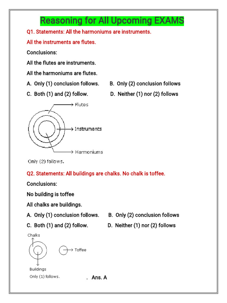 Reasoning Notes by JKSSB Study Fast | PDF | Family | Analogy