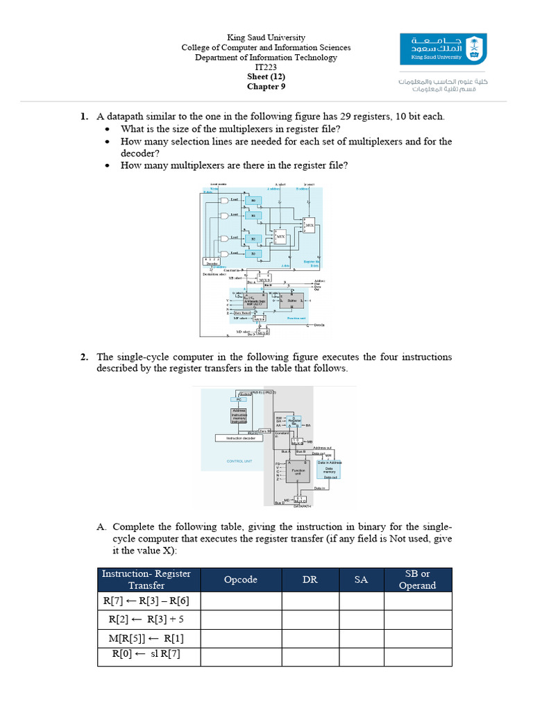 Sheet_12_Ch_9_ | PDF | Integrated Circuit | Digital Electronics