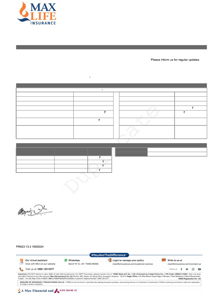 Premium Payment Certificate 2024-2025 | PDF | Insurance | Value Added Tax