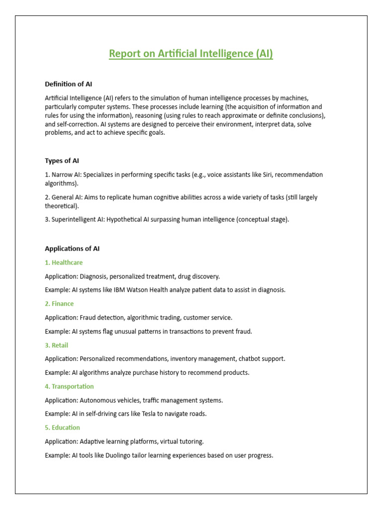 AI Report | PDF