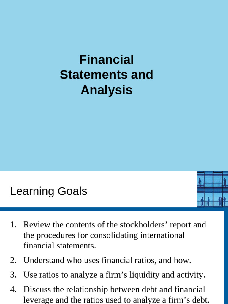 Chapter-2-Financial Statement Analysis | PDF | Balance Sheet | Financial Ratio
