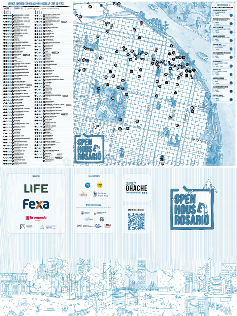 Mapa Open House Rosario 2024 | PDF | Argentina | Buenos Aires
