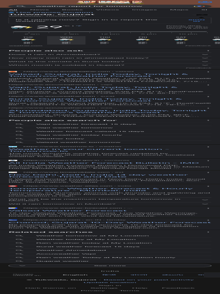 Weather Report For Tomorrow - Google Search | PDF | Weather | Weather ...