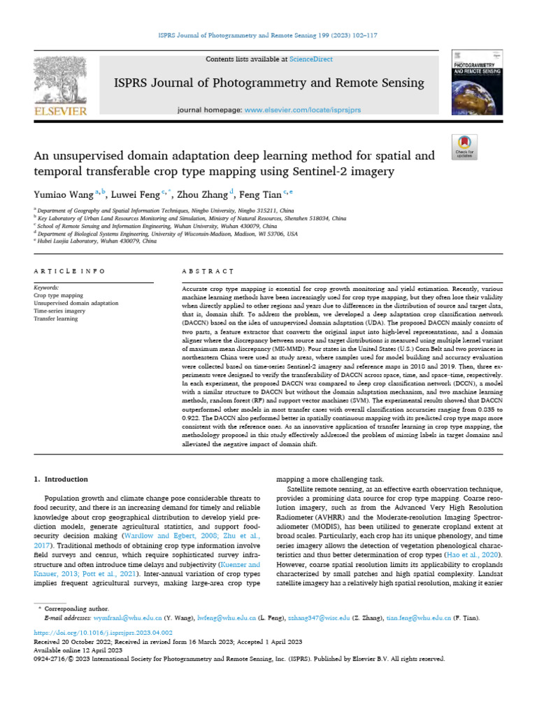 An Unsupervised Domain Adaptation Deep Learning Method For Spatial and Temporal Transferable ...