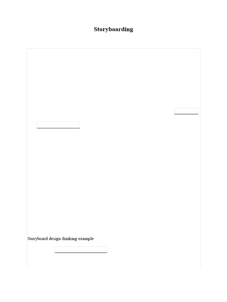 Storyboarding | PDF | Design Thinking | Prototype
