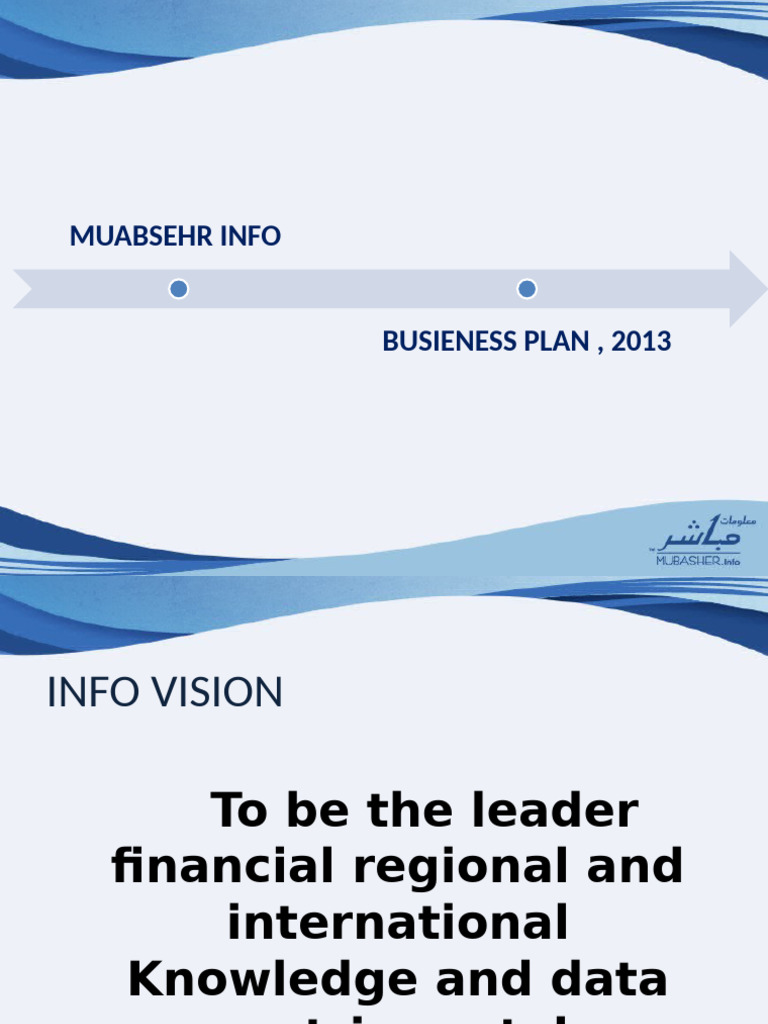 Mubasher.info Business Plan Overview | PDF | Economies | Business Economics