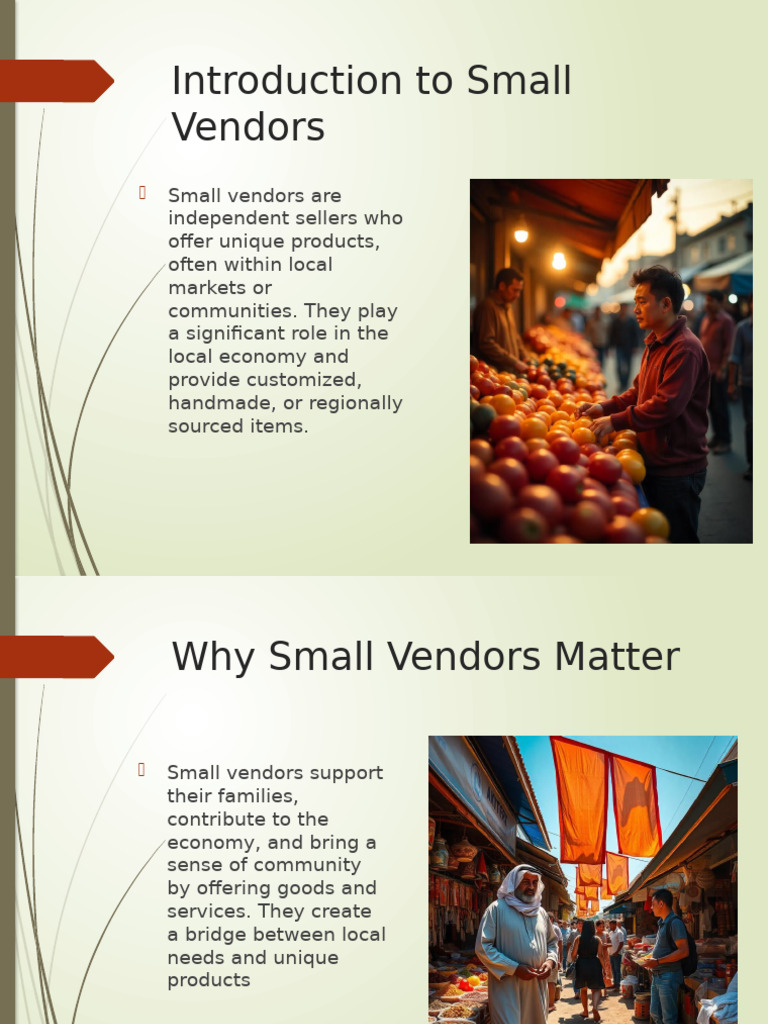 Small Vendors New Example | PDF
