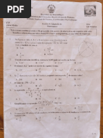 Exame de Matematica Ujc 2021 - 2022 - Ao | PDF