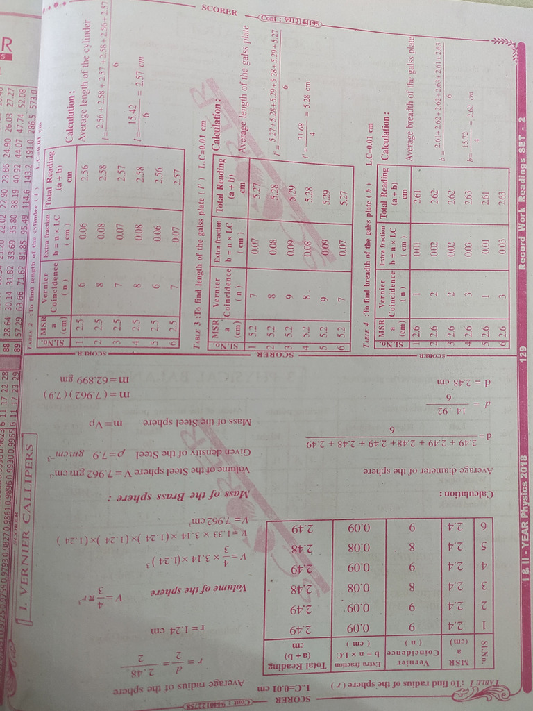 Physics Record Values (N) | PDF