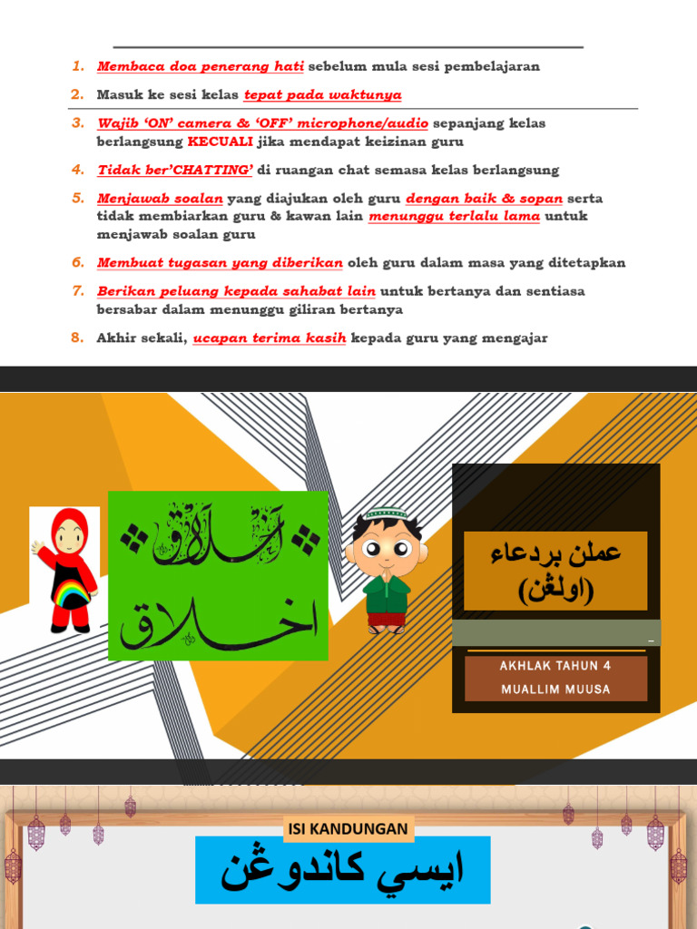 Adab Berdoa dalam Pembelajaran Online | PDF