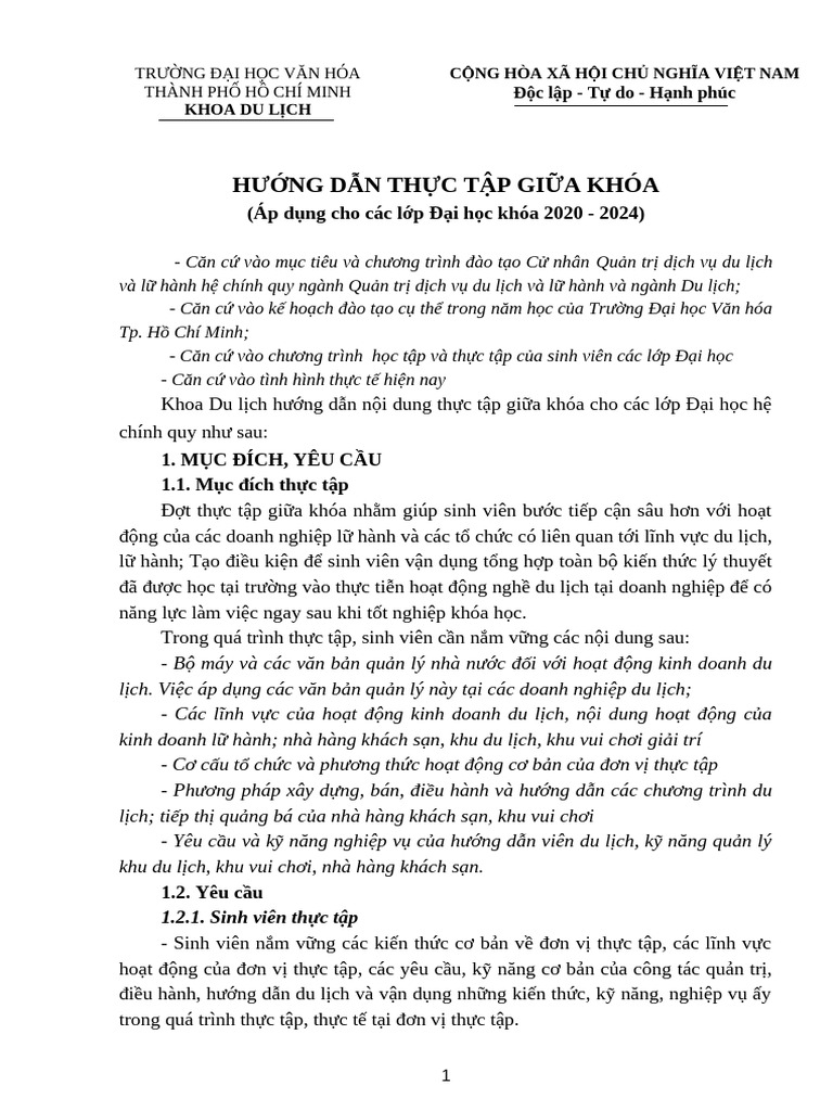 Huong Dan Viết BC Và NKTT TTGK K15 | PDF