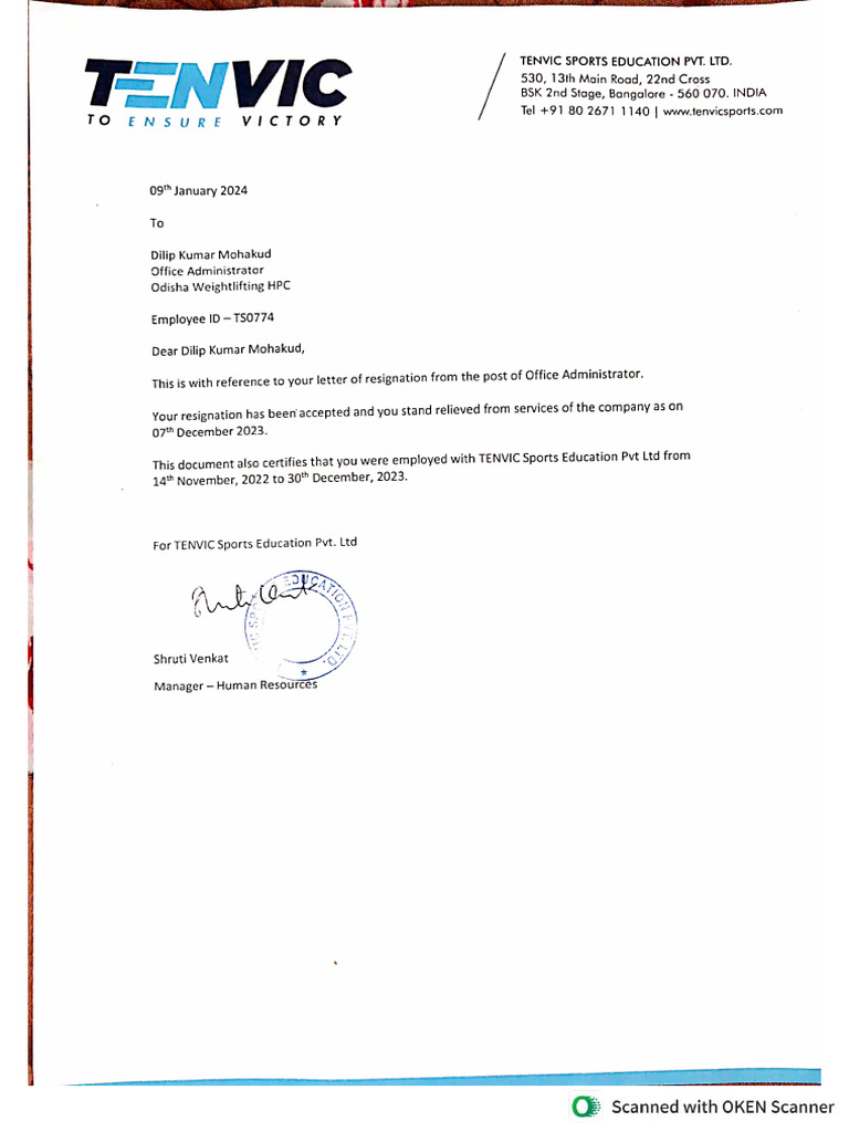 Experience Letter | PDF