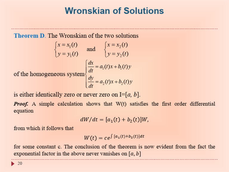 System of First Order Equations | PDF