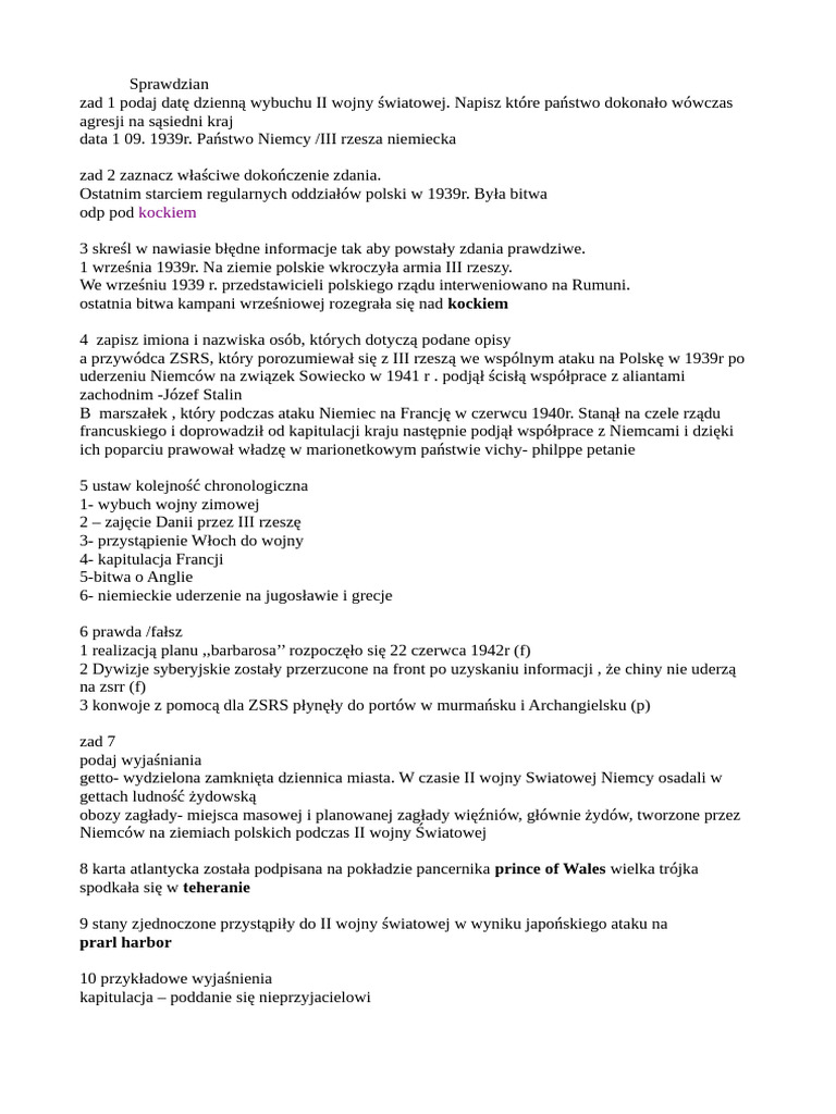 Sprawdzian Poprawiony 12 | PDF