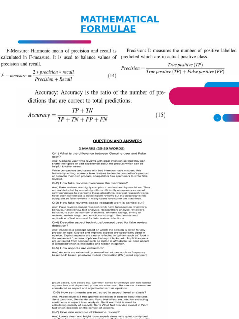 Fake Review Detection Using Aspect Extraction And Deep Learning Pdf