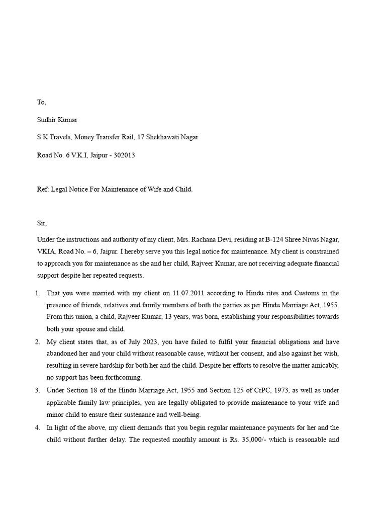 Notice For Maintenance | PDF