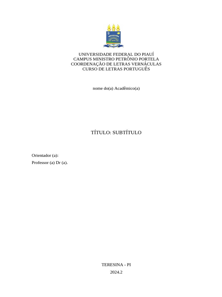 Modelo Projeto Formatado | PDF | Science | Metodologia