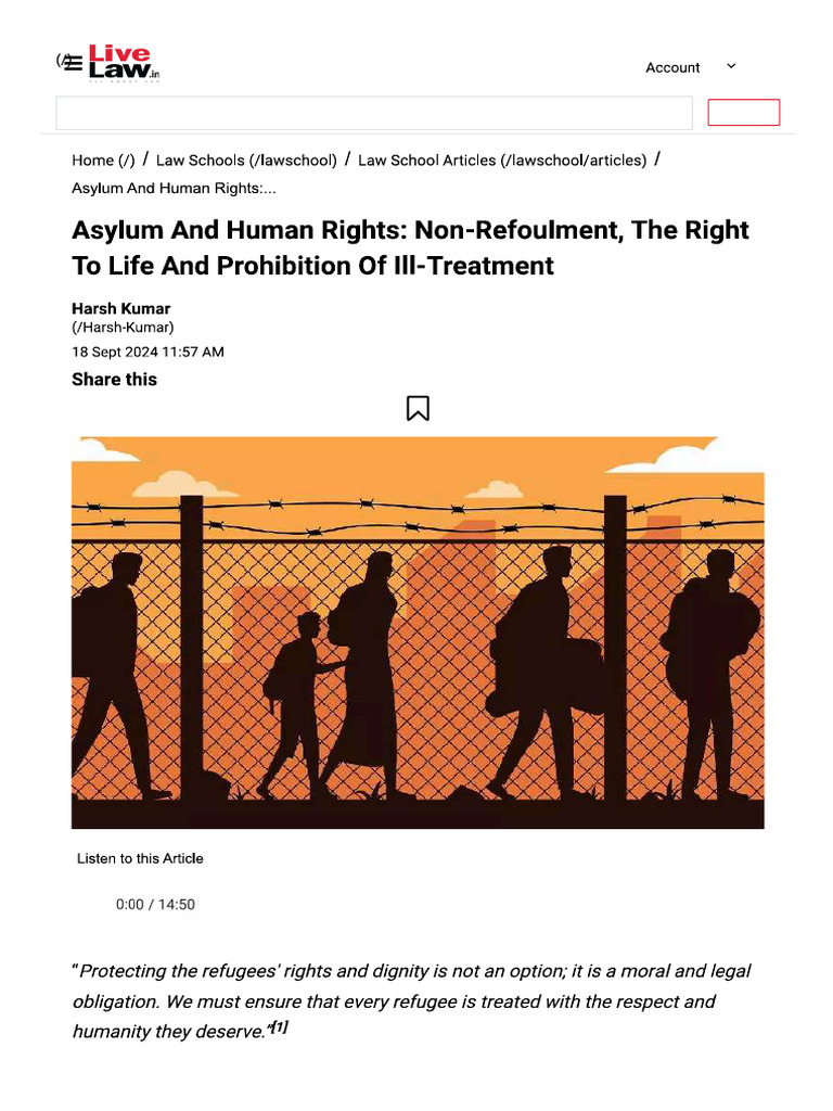 Asylum and Human Rights | PDF