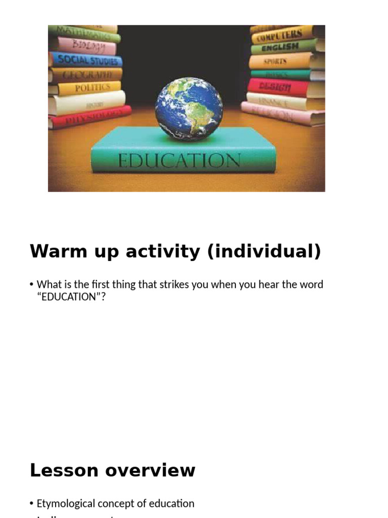 Concept of Education | PDF | Learning | Curriculum